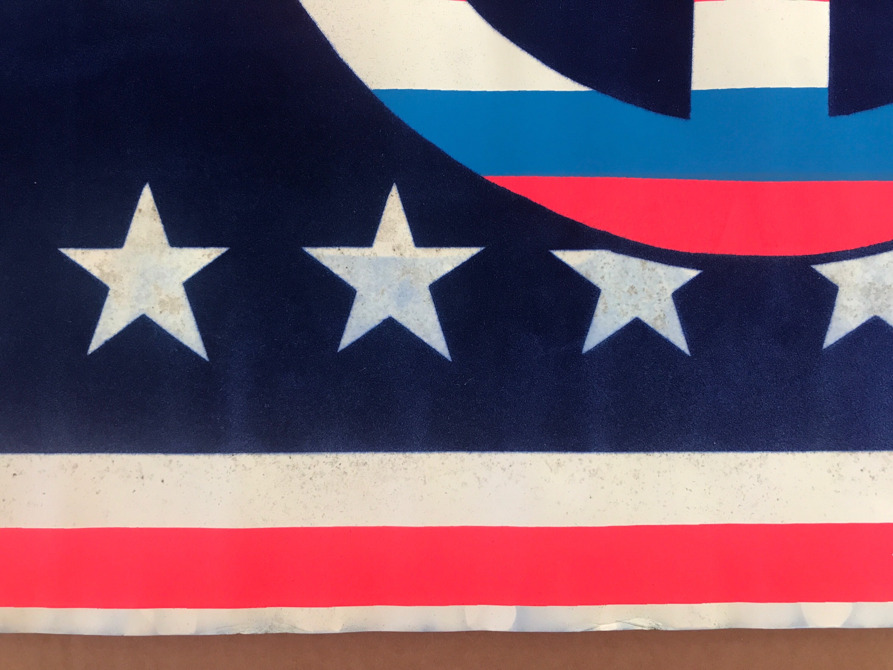 Vintage Original 1970s Velvet Peace Sign Stars and Stripes - Etsy