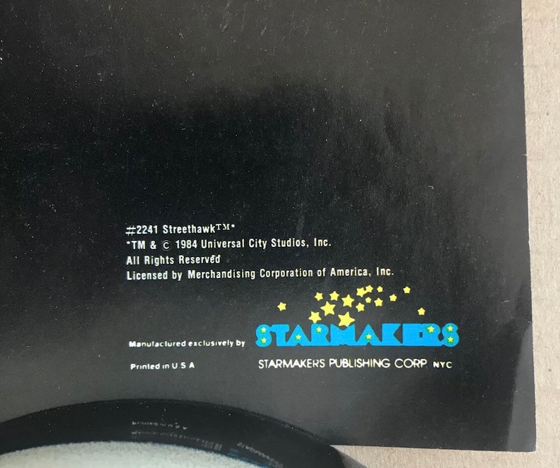 Vintage Original 1980s Rex Smith Street Hawk Pinup Motorcycle TV Show Poster - Etsy