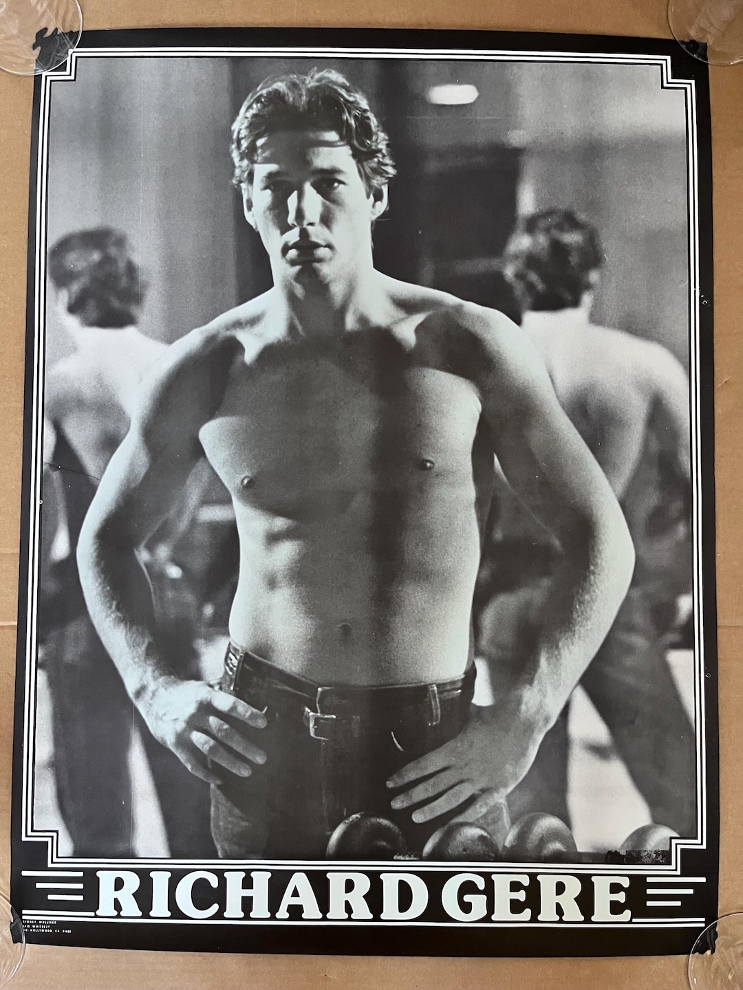 Richard Gere Vintage Poster Movie Actor Black and White 1980s - Etsy