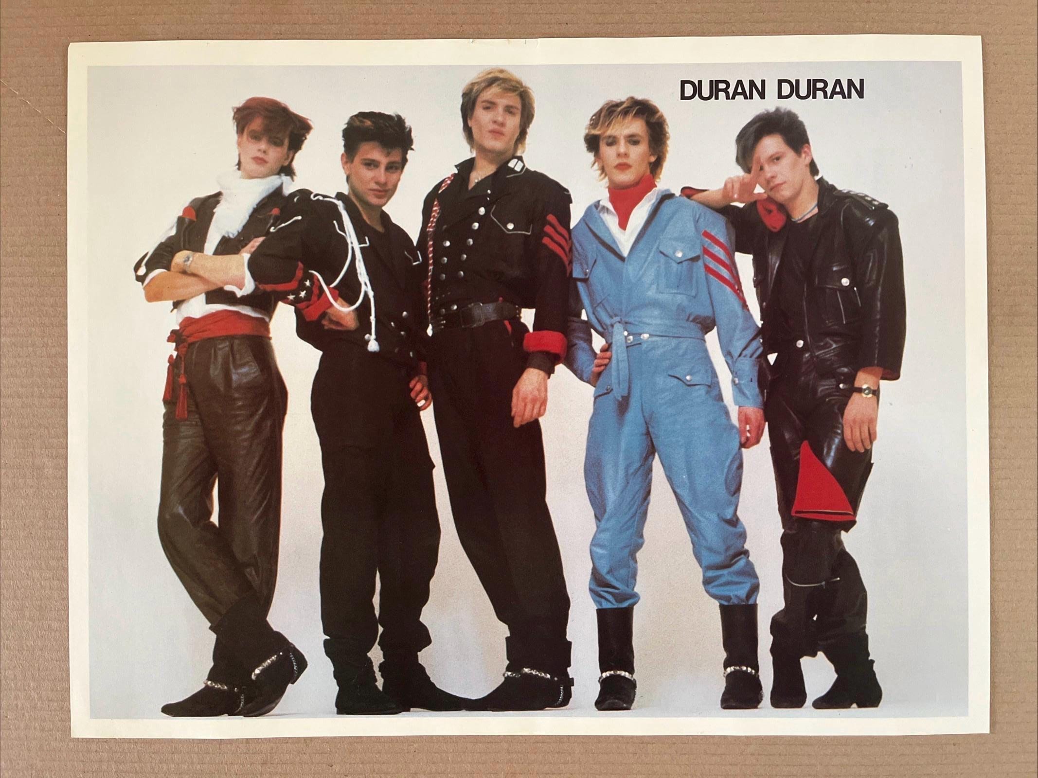 Vintage Original 1980s Duran Duran Group Shop Poster Music Memorabilia ...