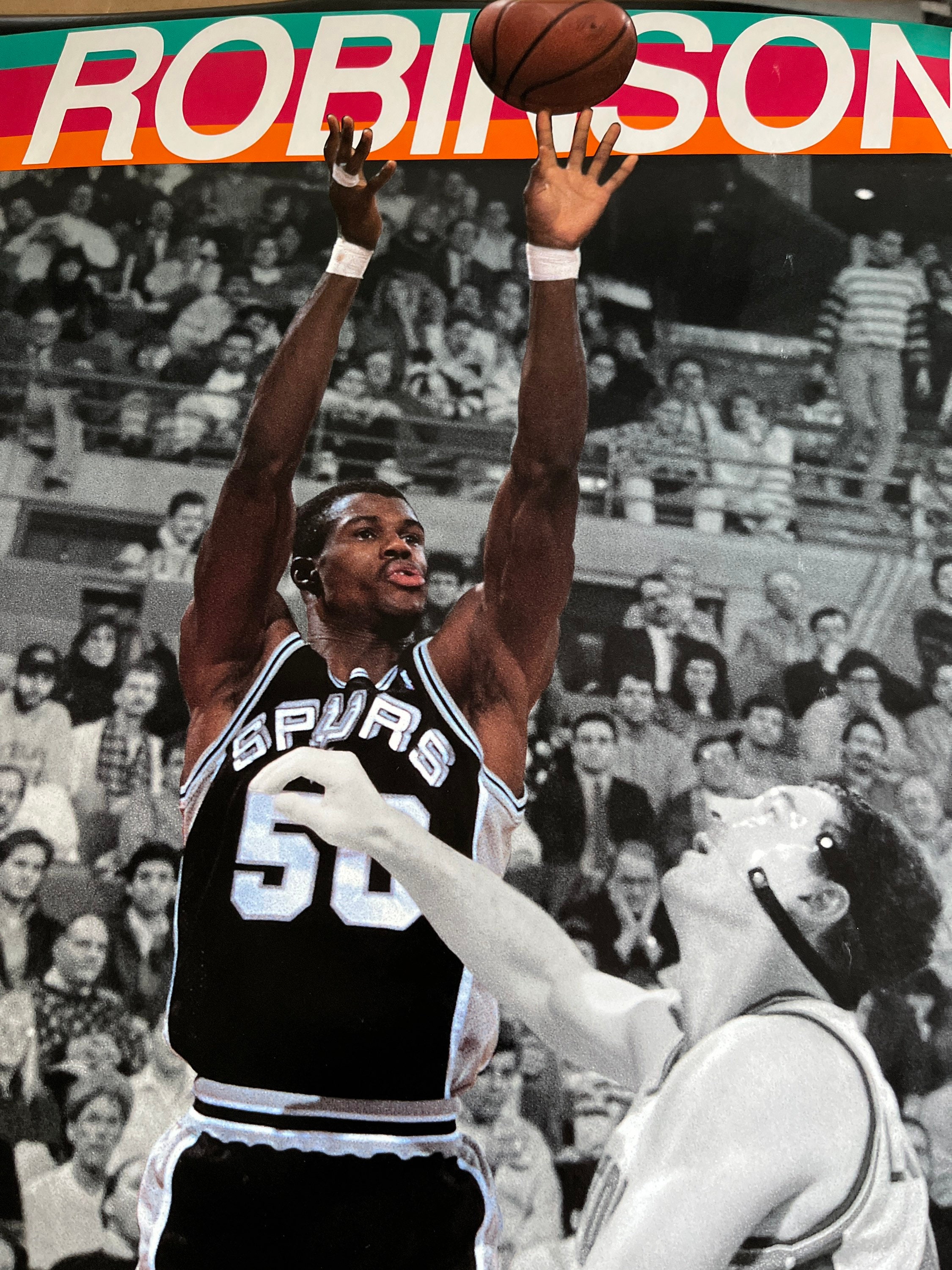 Vintage Original 1991 San Antonio Spurs David Robinson Poster ...