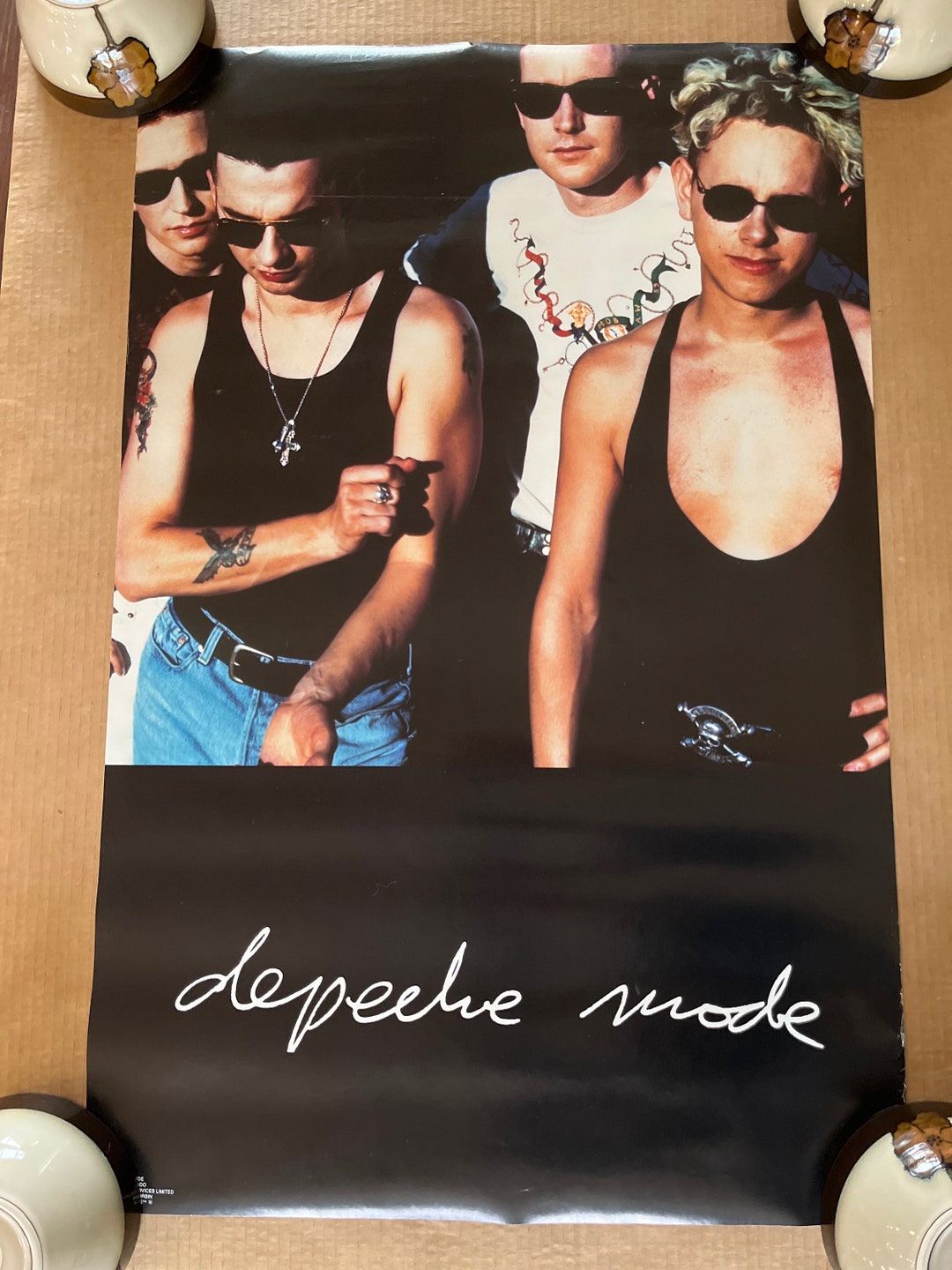 Depeche Mode Vinate Poster Group Shot Phot Picture 1990 - Etsy