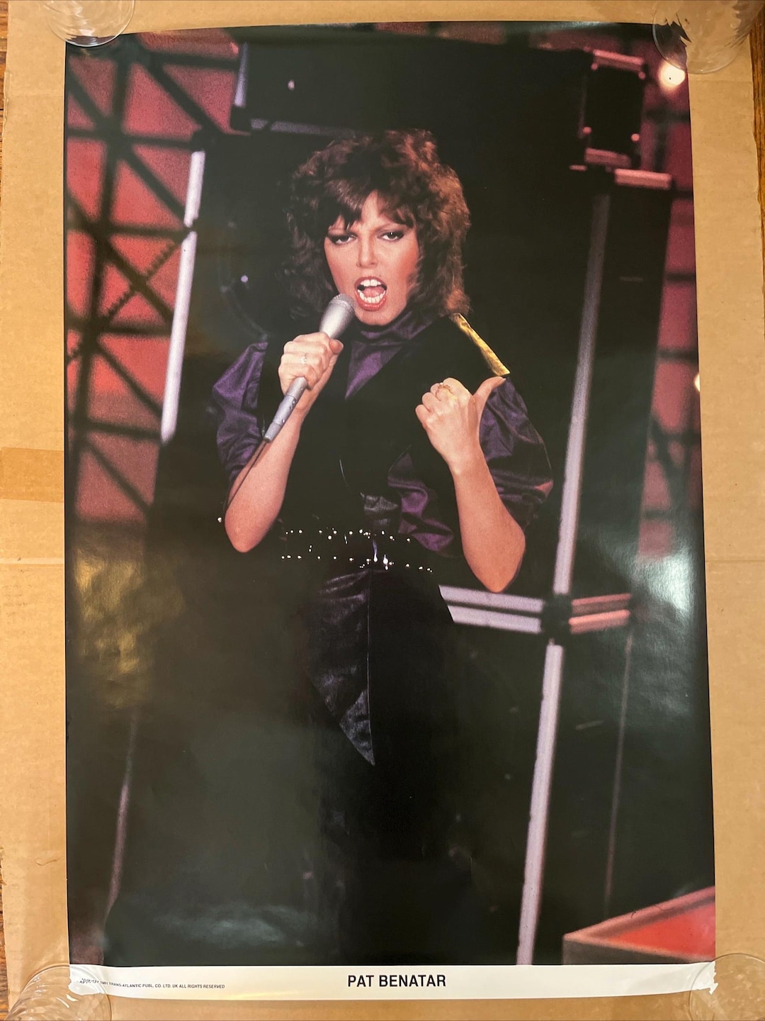 Pat Benatar Vintage Poster 1980s Pop Music Memorabilia Commercial ...