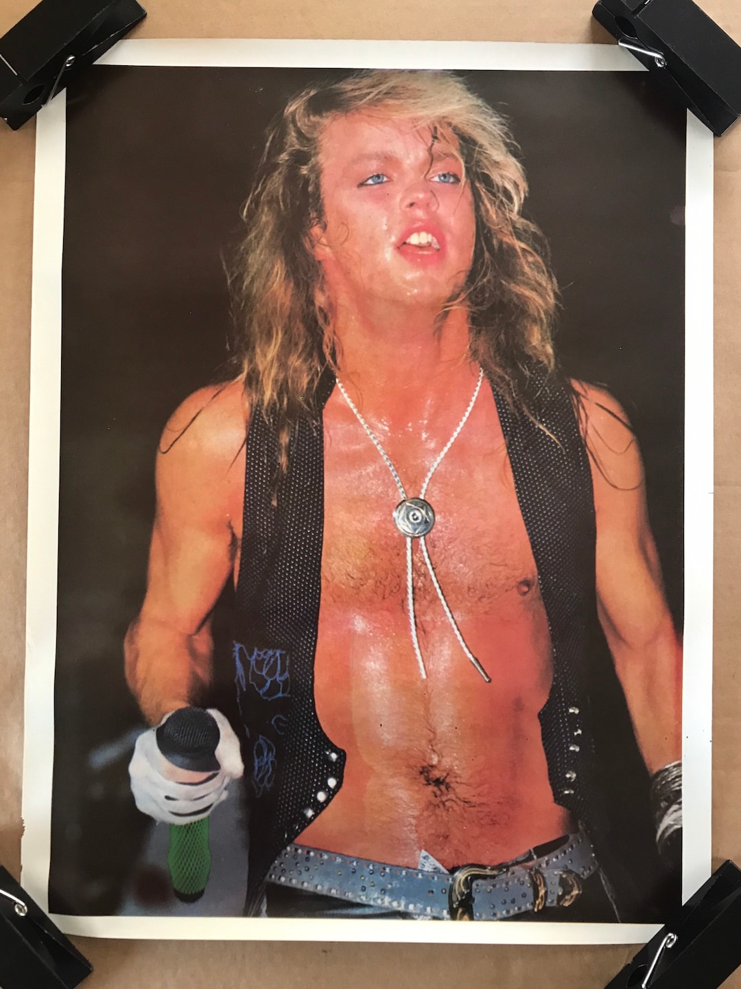 Vintage Original Vince Neil Poster Pinup Motley Crew Music Memorabilia ...