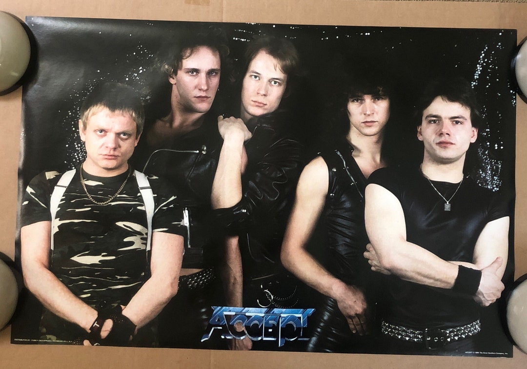 Accept Vintage Poster 1984 the Great Southern Company Rock Music ...