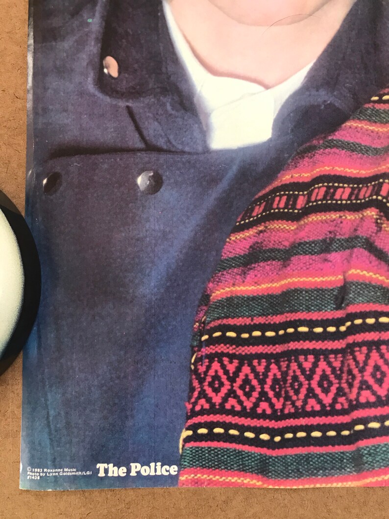 Vintage Original 1980s the Police Poster 1983 Rick Music | Etsy