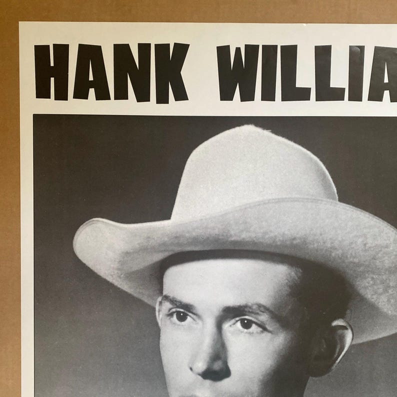 Hank Williams Vintage Poster Long Gone Lonesome Blues Son Calls Another ...