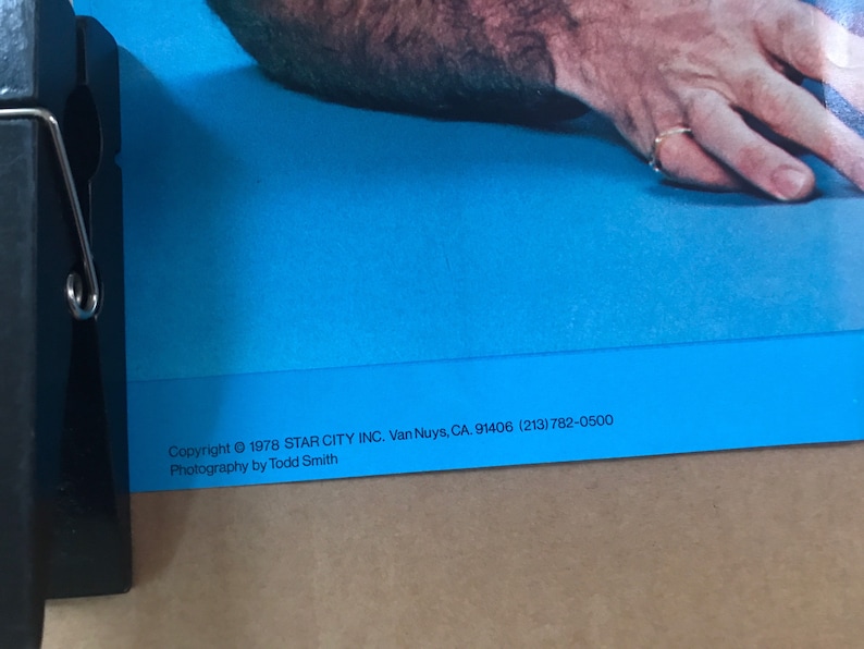 Vintage Original 1978 Unknown Comic Poster Risqué Sexy Male Pinup - Etsy