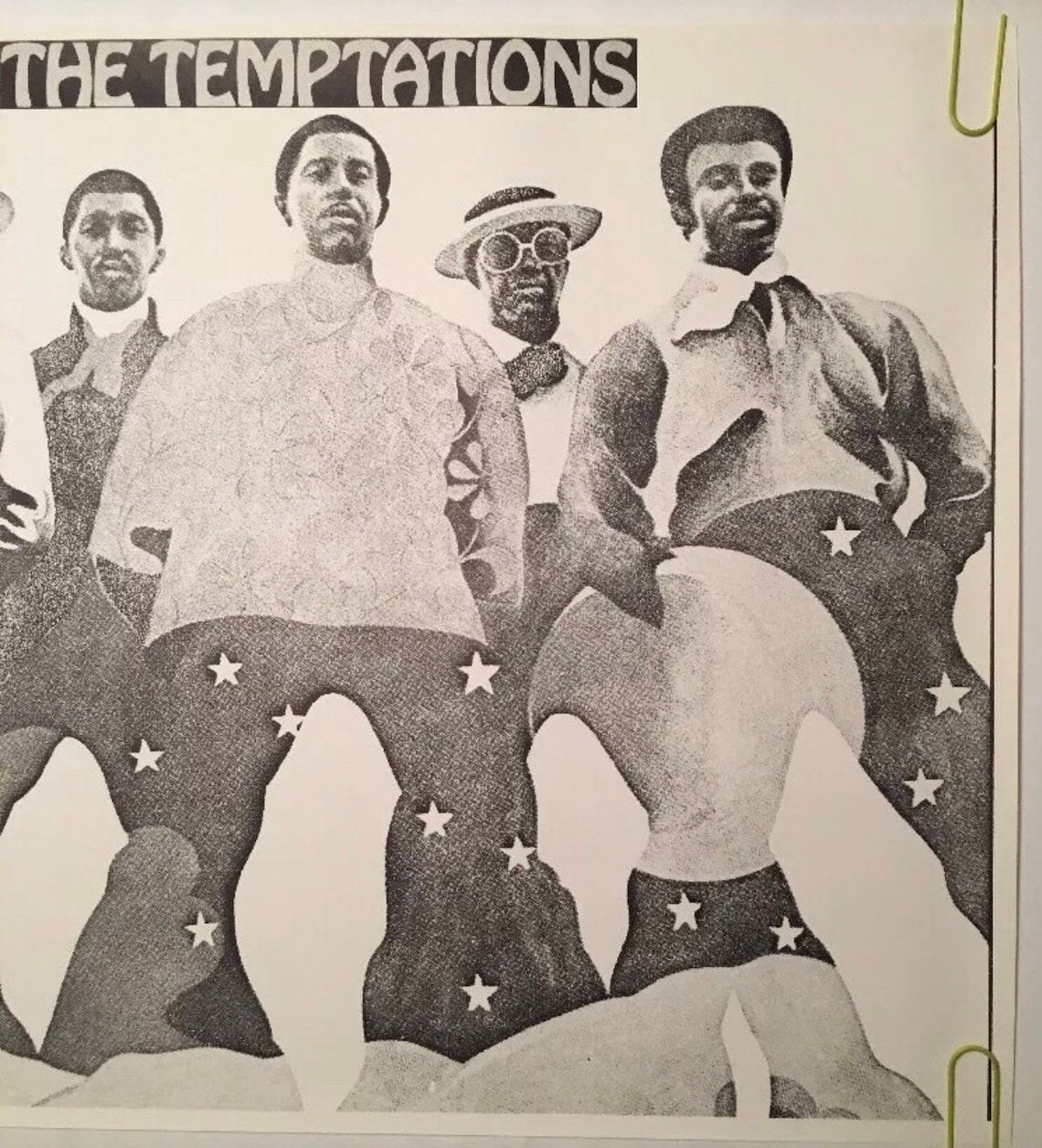 The Temptations Original Vintage Blacklight Poster Psychedelic | Etsy