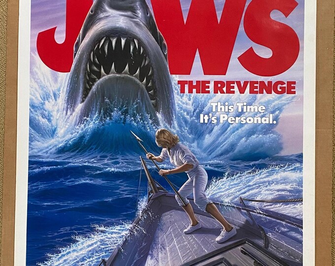 Jaws Revenge Movie Poster Original Vintage 1987 Classic Movies One ...