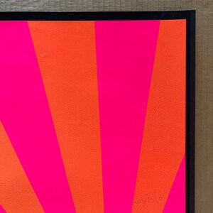 Original Vintage 1969 OP SUN Houston Black Light Poster 60s Psychedelic ...