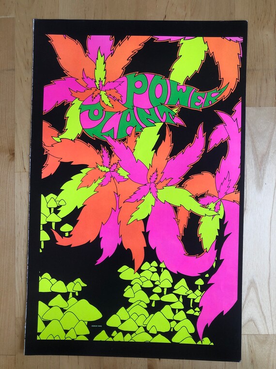 Weed Black Light Posters