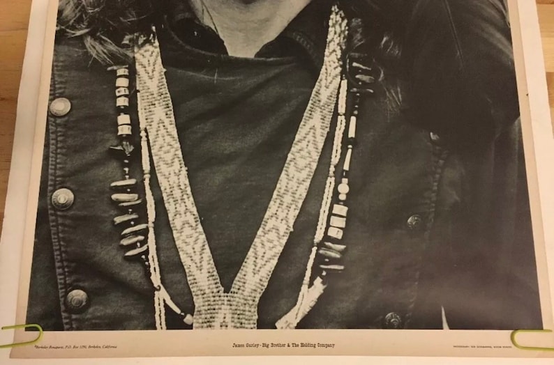 Vintage James Gurley Big Brother the Holding Company Poster | Etsy