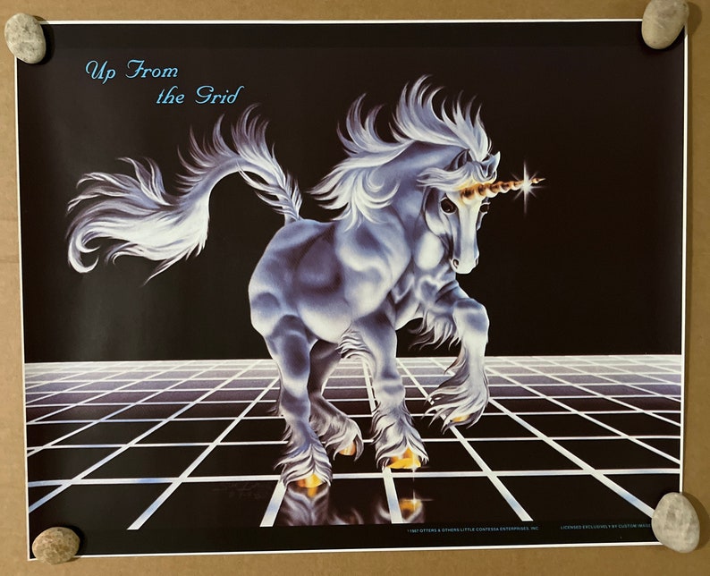 Unicorn Vintage Headshop Poster - Etsy