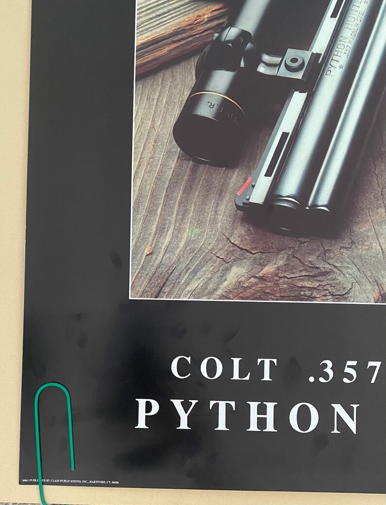 Colt. 357 Magnum Vintage Gun Poster Python Hunter - Etsy
