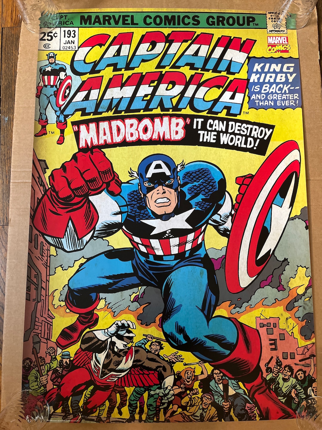 Captain America Vintage Poster Pyramid 2000s Comic Book Retro Style - Etsy