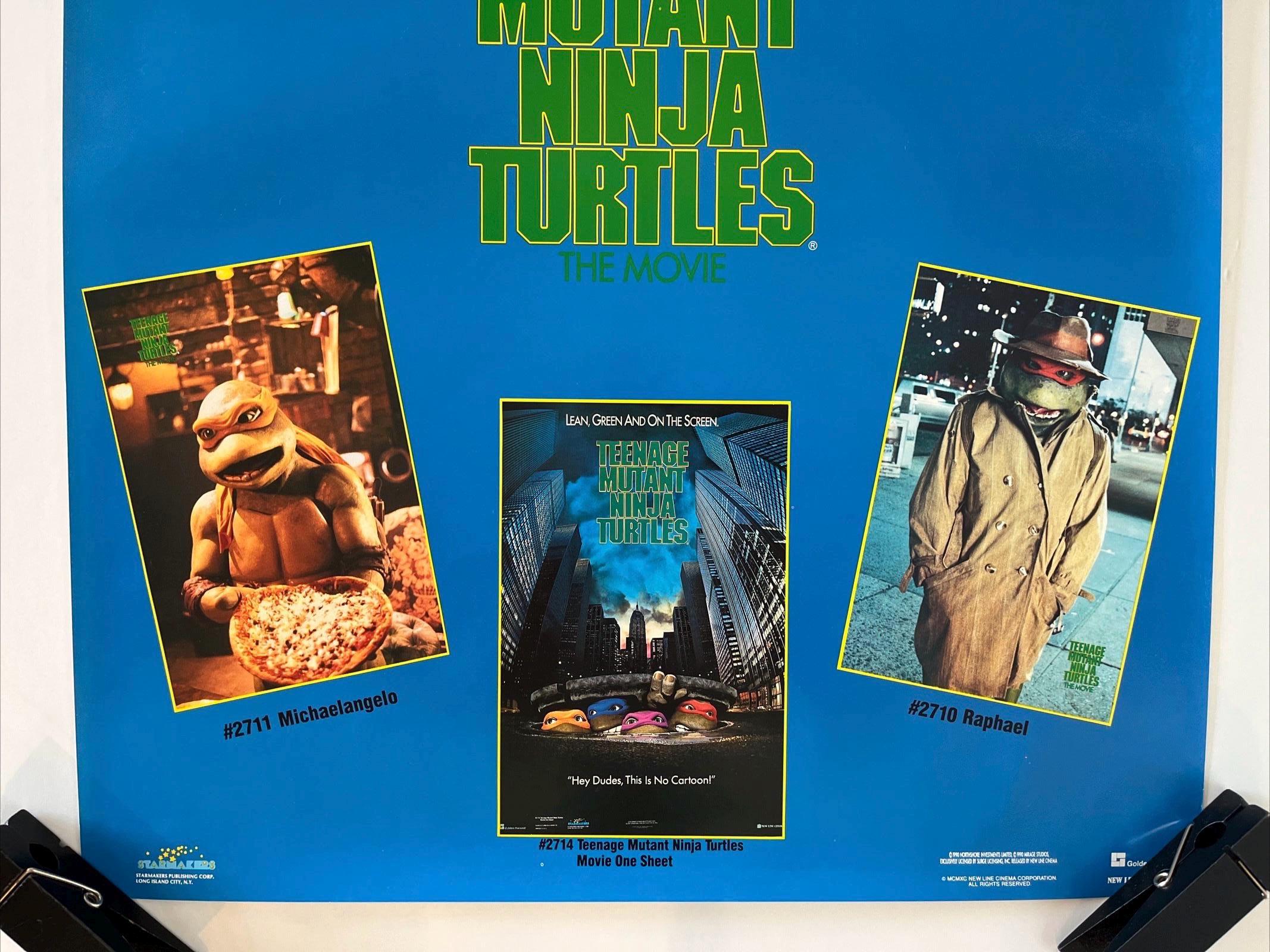 Original Vintage 1990 Teenage Mutant Ninja Turtle the Movie Poster TMNT ...