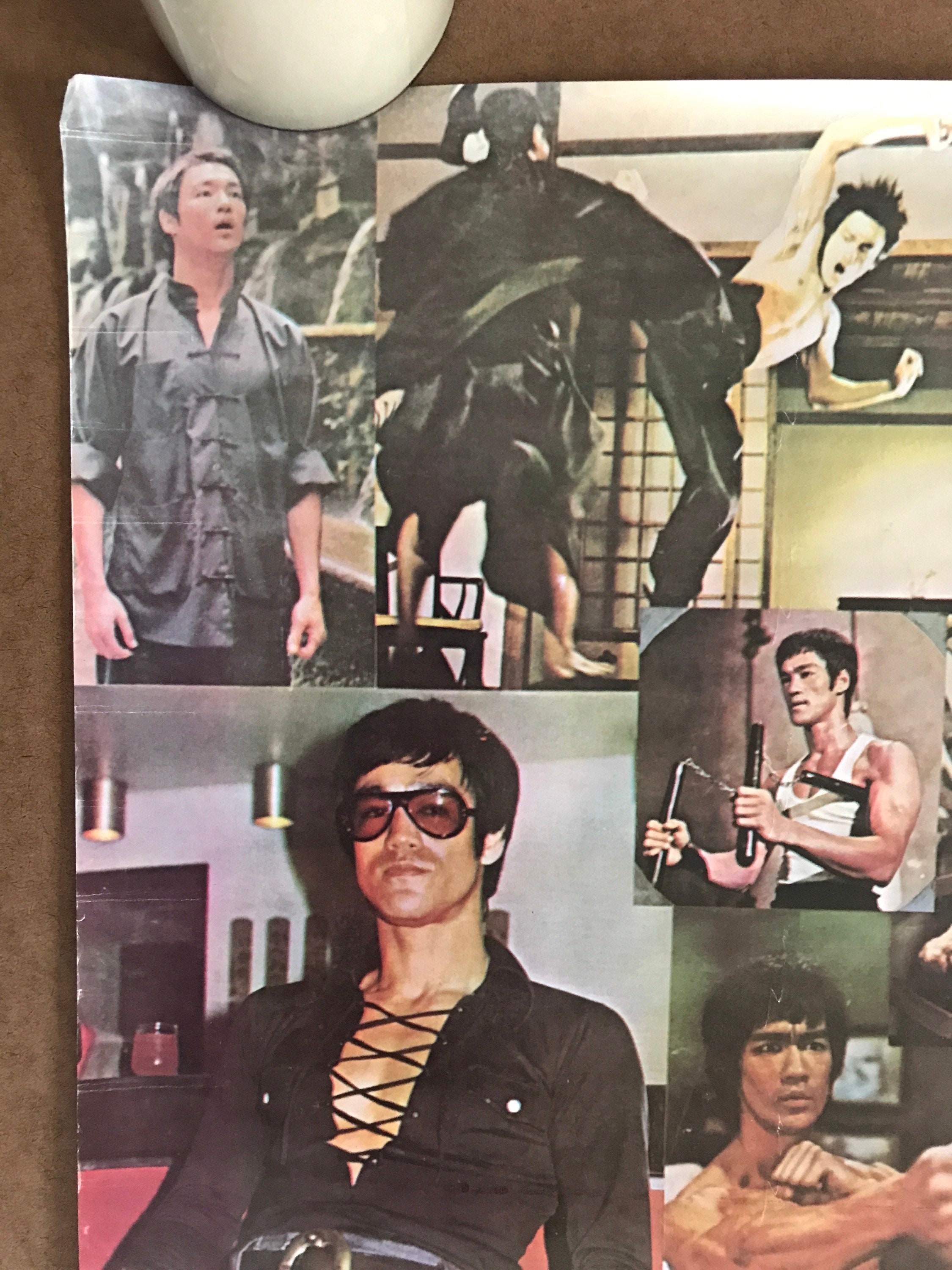 Vintage Original 1980s Bruce Lee Collage Poster Movie Karate - Etsy