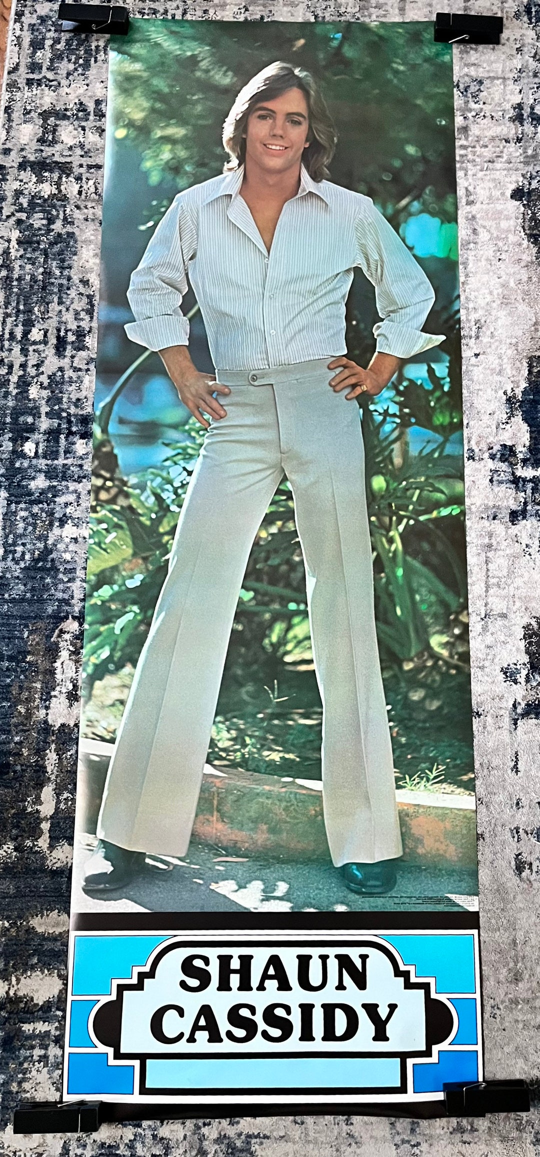 Vintage Original Poster 1977 Giant Shaun Cassidy XL Door Size Fan Club ...
