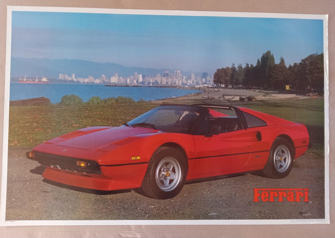 Vintage Original 1983 Ferrari Poster Vintage Sports Car Poster - Etsy