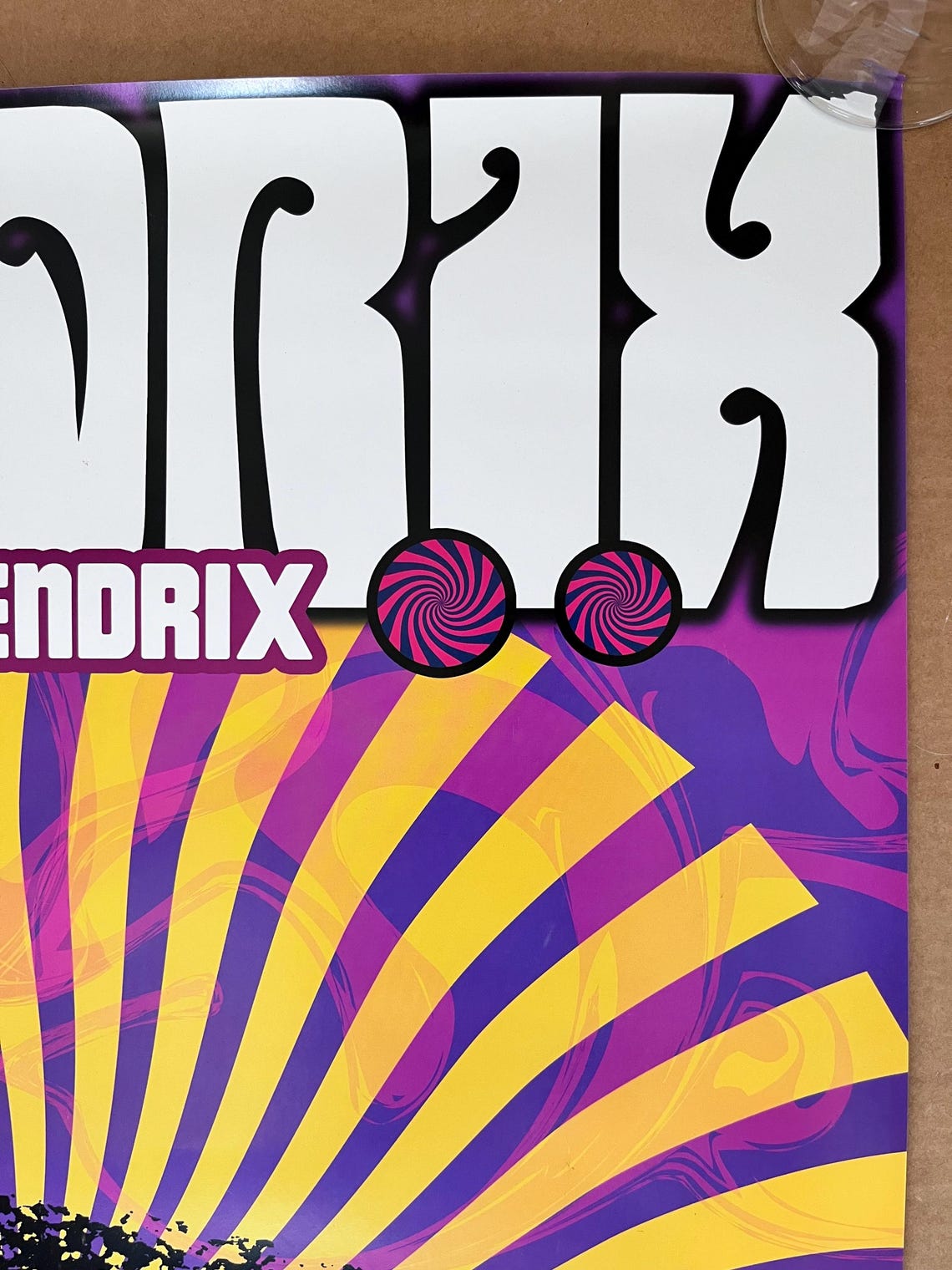 Jimi Hendrix Experience Poster Psychedelic Purple Haze Swirl 2008 - Etsy