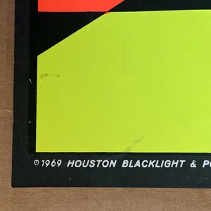 Original Vintage 1969 OP SUN Houston Black Light Poster 60s Psychedelic ...