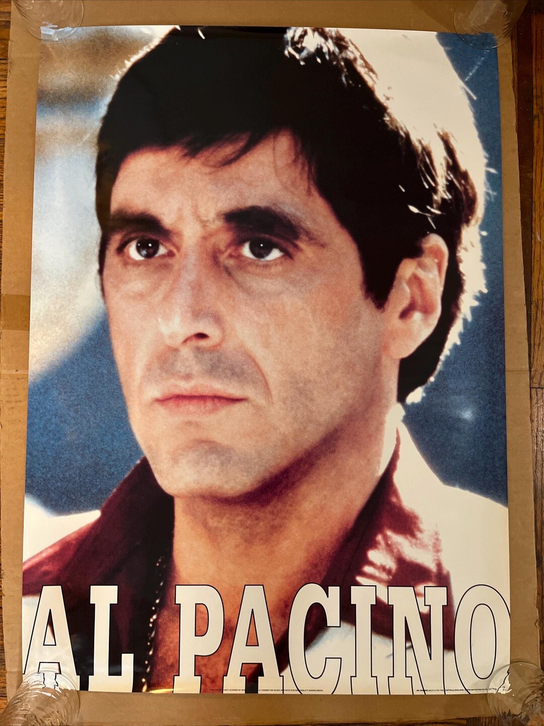 Scarface Vintage Poster Al Pacino 1983 Movie Movies Headshot Flower ...