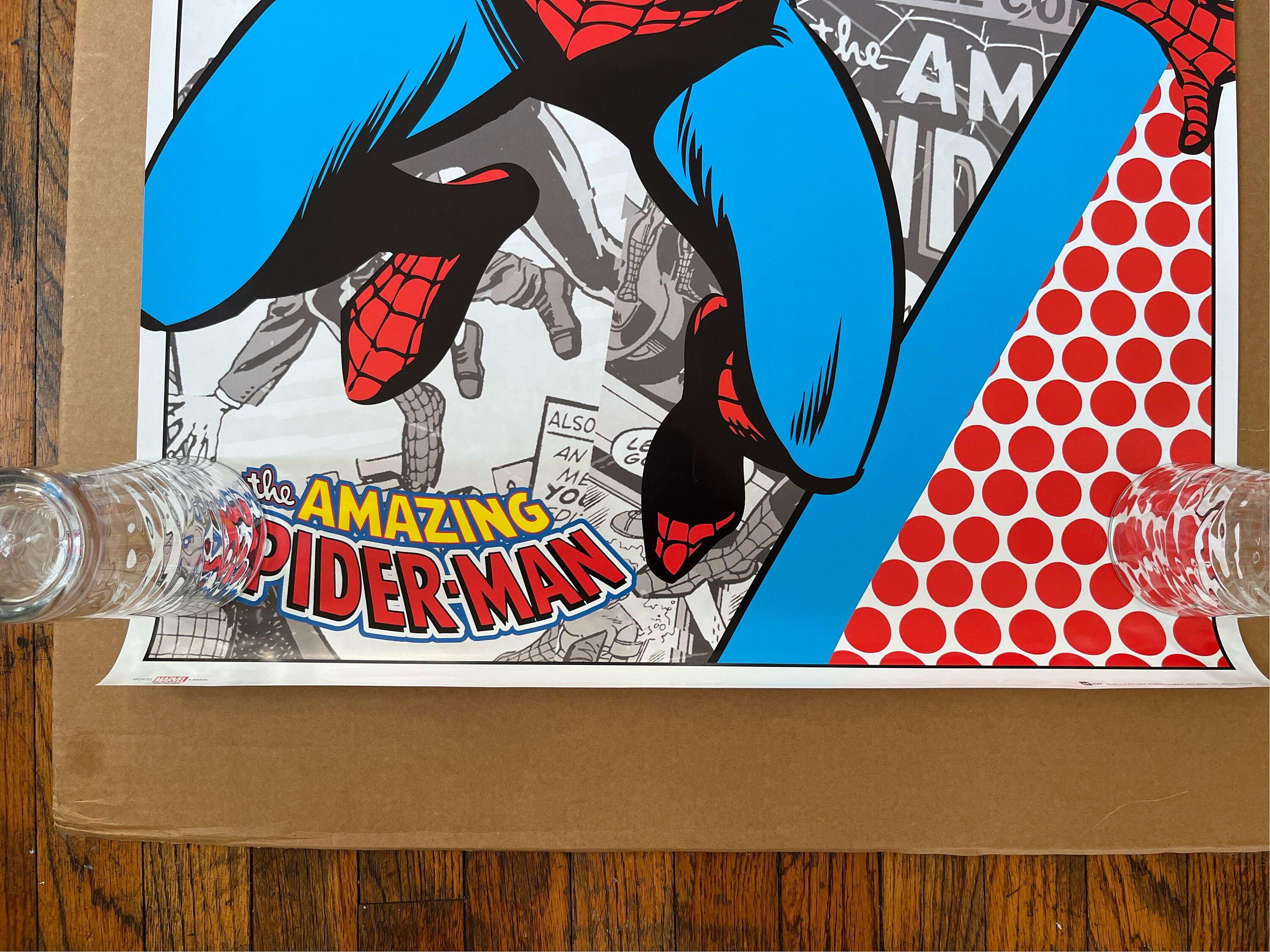 Vintage Poster Amazing Spider-man Comic Style Retro Comic Book Marvel ...