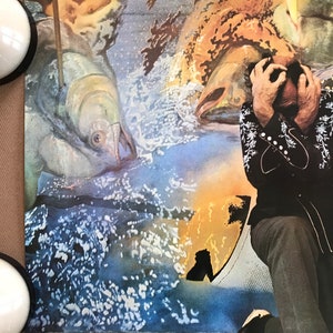 Vintage Original 1970s Salvador Dali the Painter Poster Fish Hands on ...