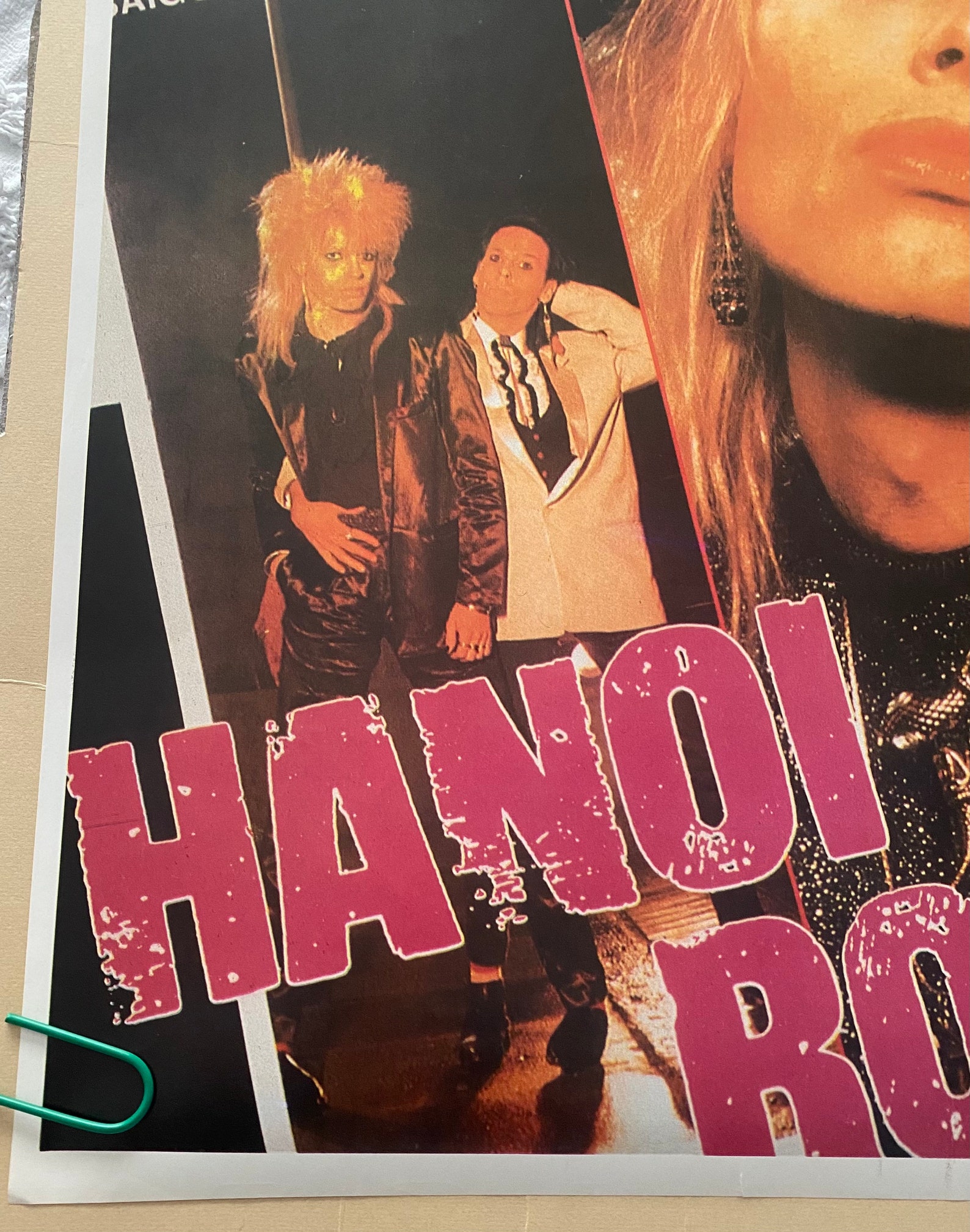 Vintage Poster Hanoi Rocks 1980s Music Memorabilia Pinup - Etsy