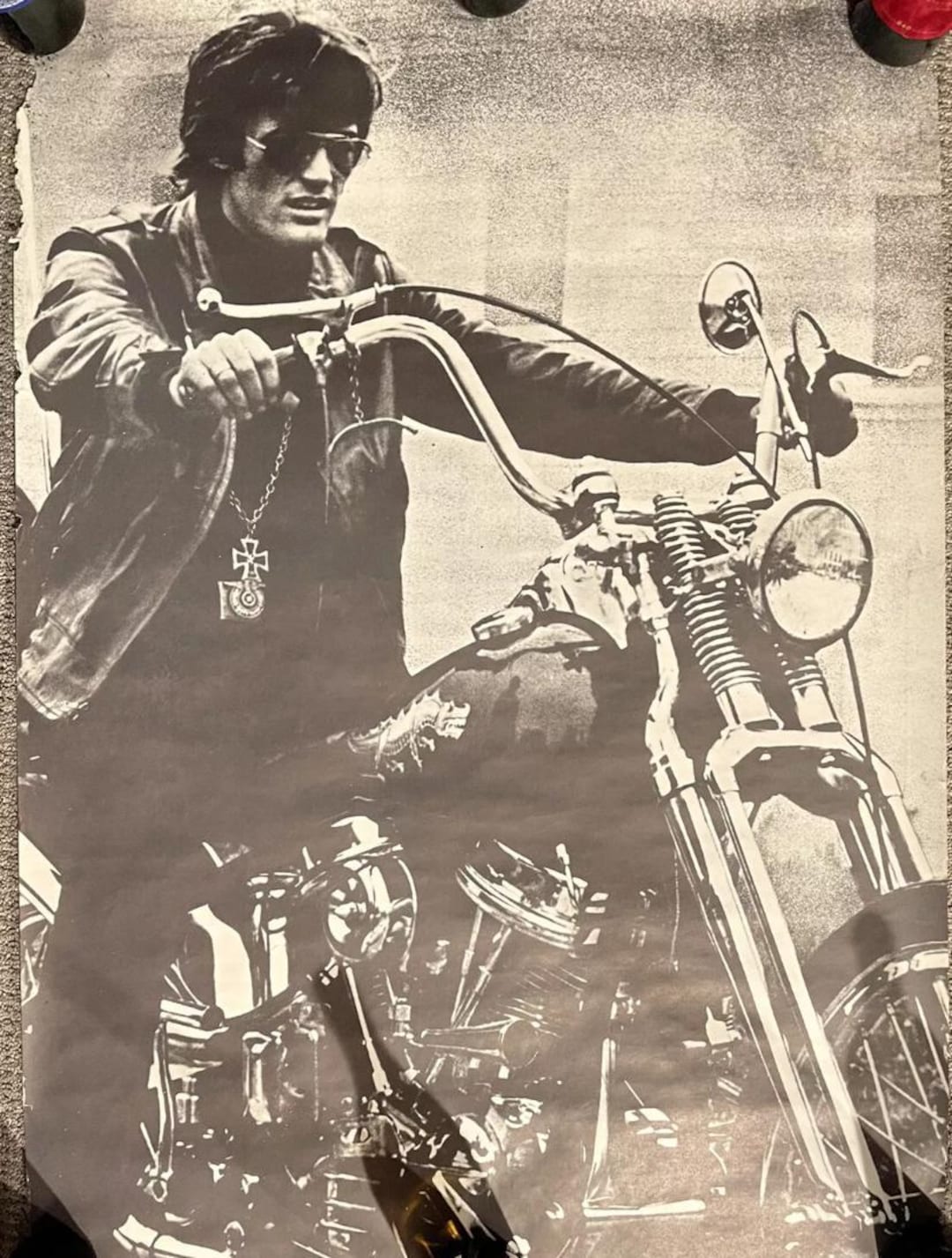 Original Vintage Poster Peter Fonda Wild Angels Motorcycle Movie ...