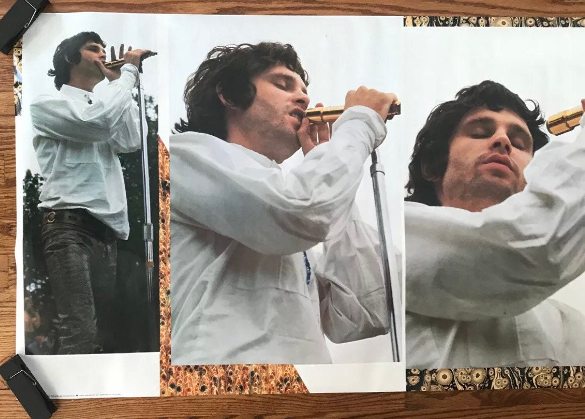 Vintage Original 1980s Jim Morrison Collage Poster 1988 Rock - Etsy