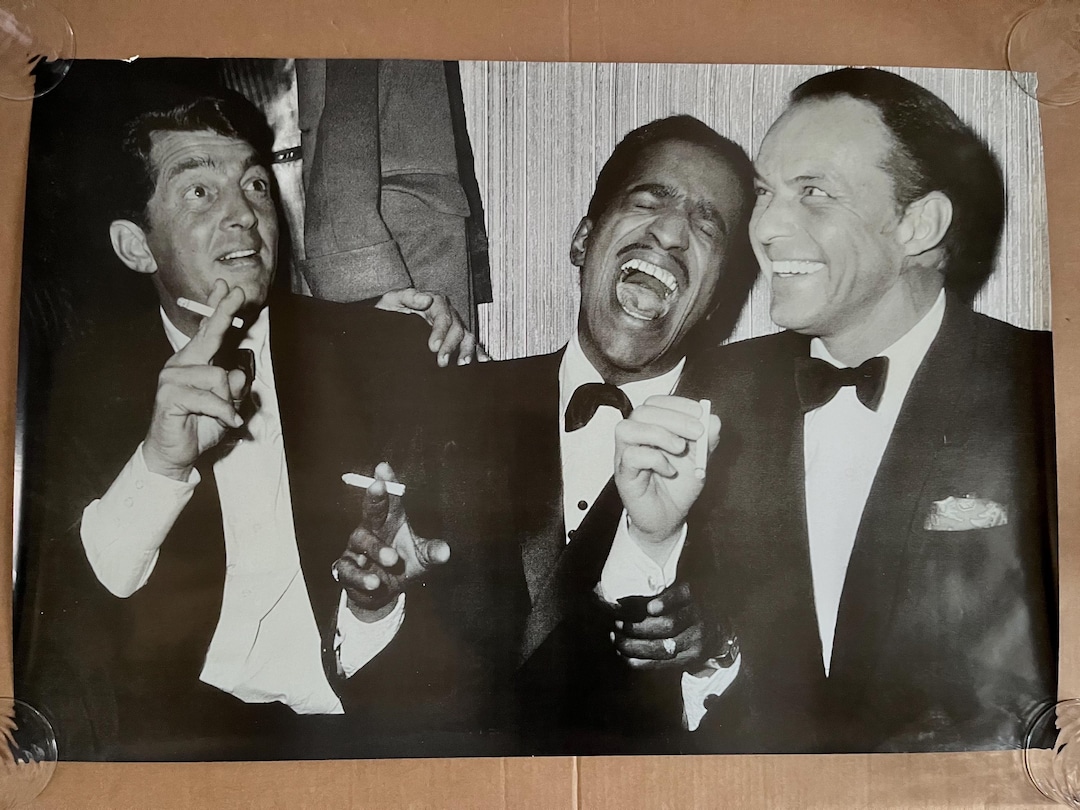 The Rat Pack Vintage Poster Sammy Davis Jr. Frank Sinatra Dean Martin ...