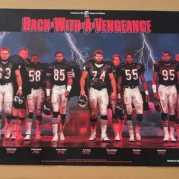 Chicago Bears Poster - Etsy