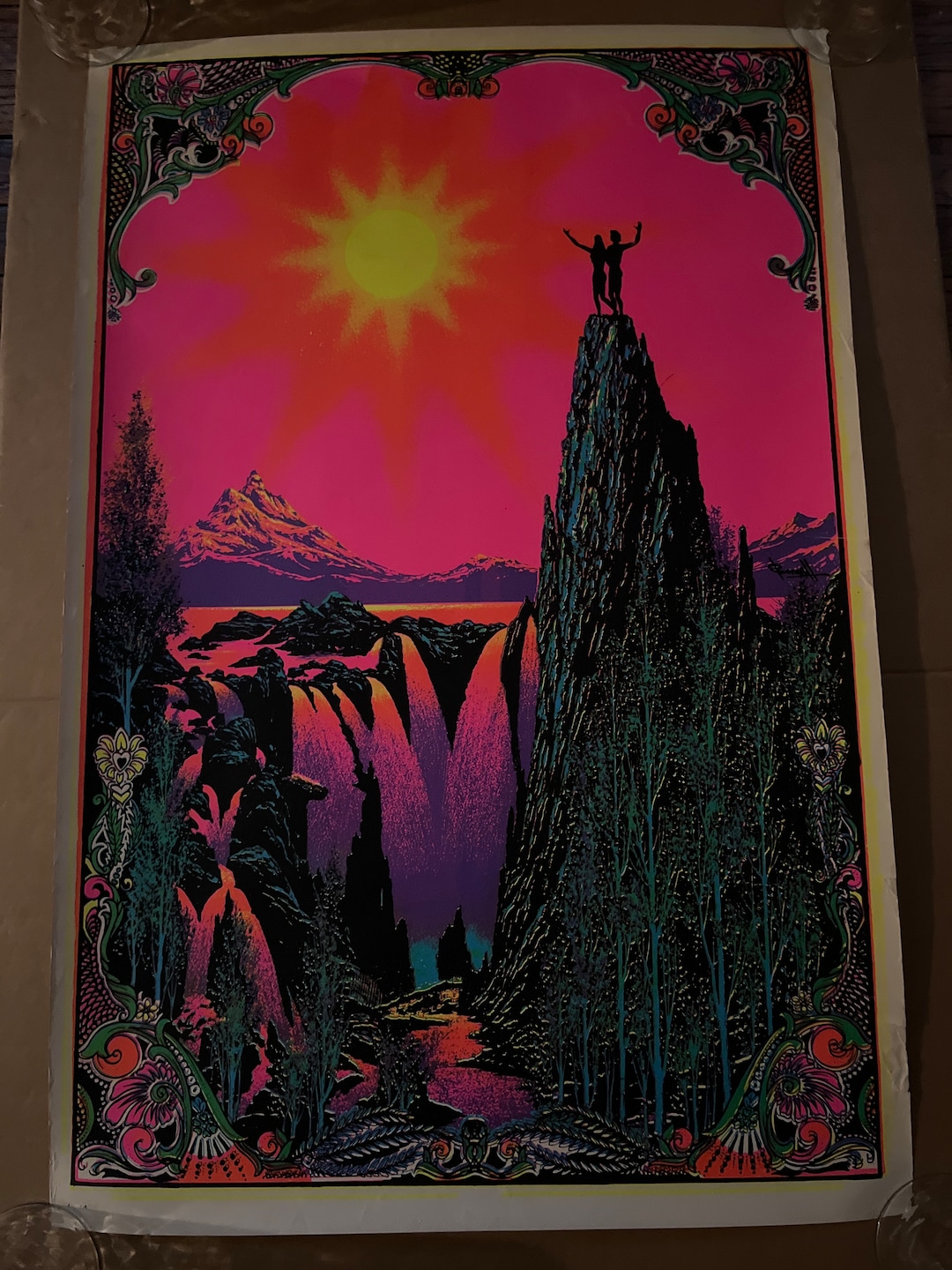 Lost Horizons Garden of Eden Vintage Poster Blacklight 1970s Headshop - Etsy
