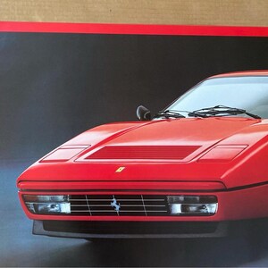 Ferrari 328 GTB Vintage Poster Original Sport Car Race Car Red 1980s ...