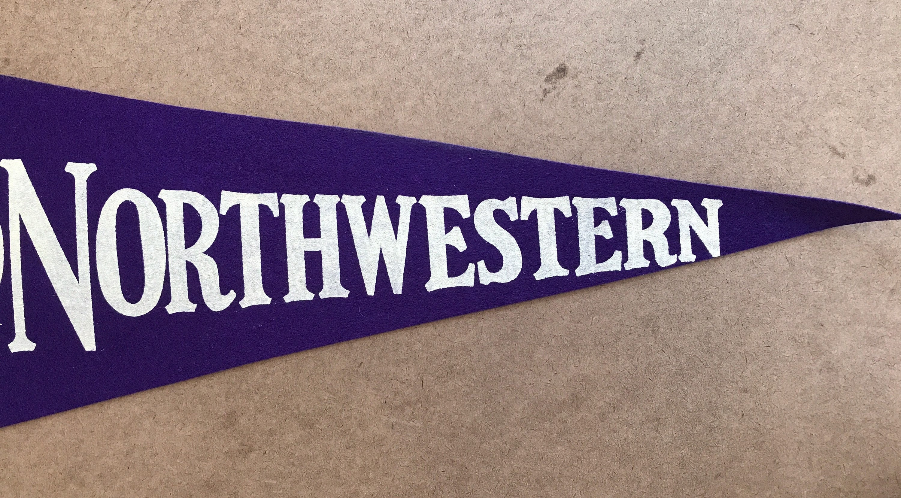 Vintage Original 1970s Northwestern University Pennant Flag - Etsy