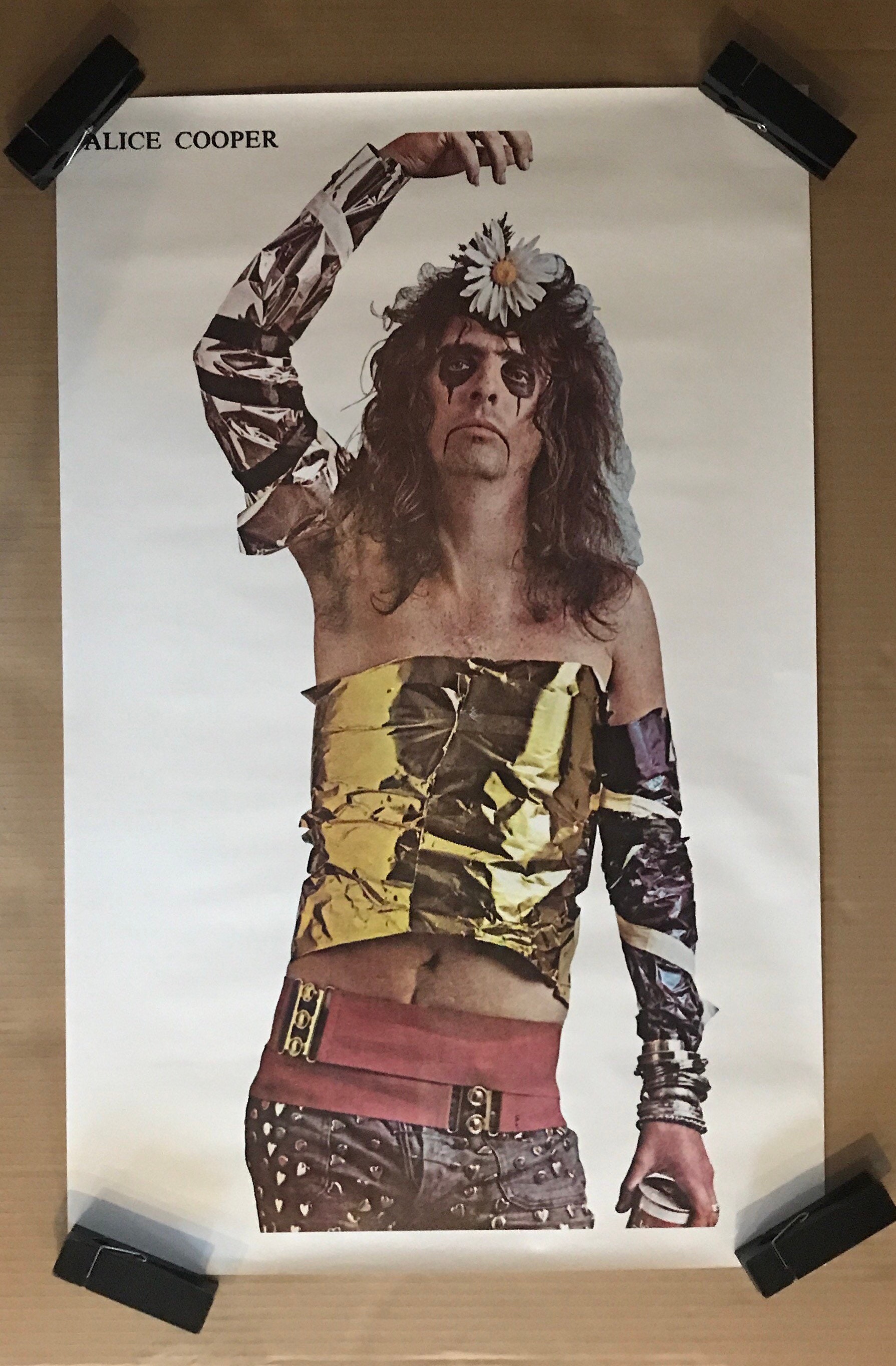 Vintage Original 1970s Alice Cooper Music Memorabilia Poster | Etsy