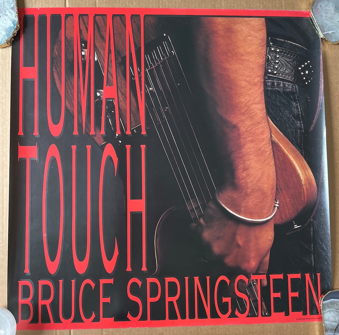 Bruce Springsteen Human Touch 1980s Rock Music Vintage Poster - Etsy