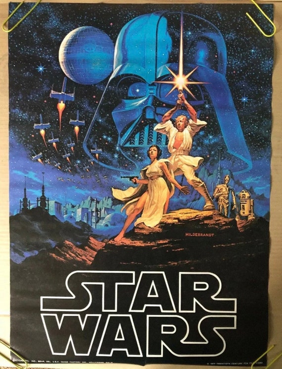 Star Wars Original Vintage Movie Poster Hildebrandt 1977 - Etsy.de
