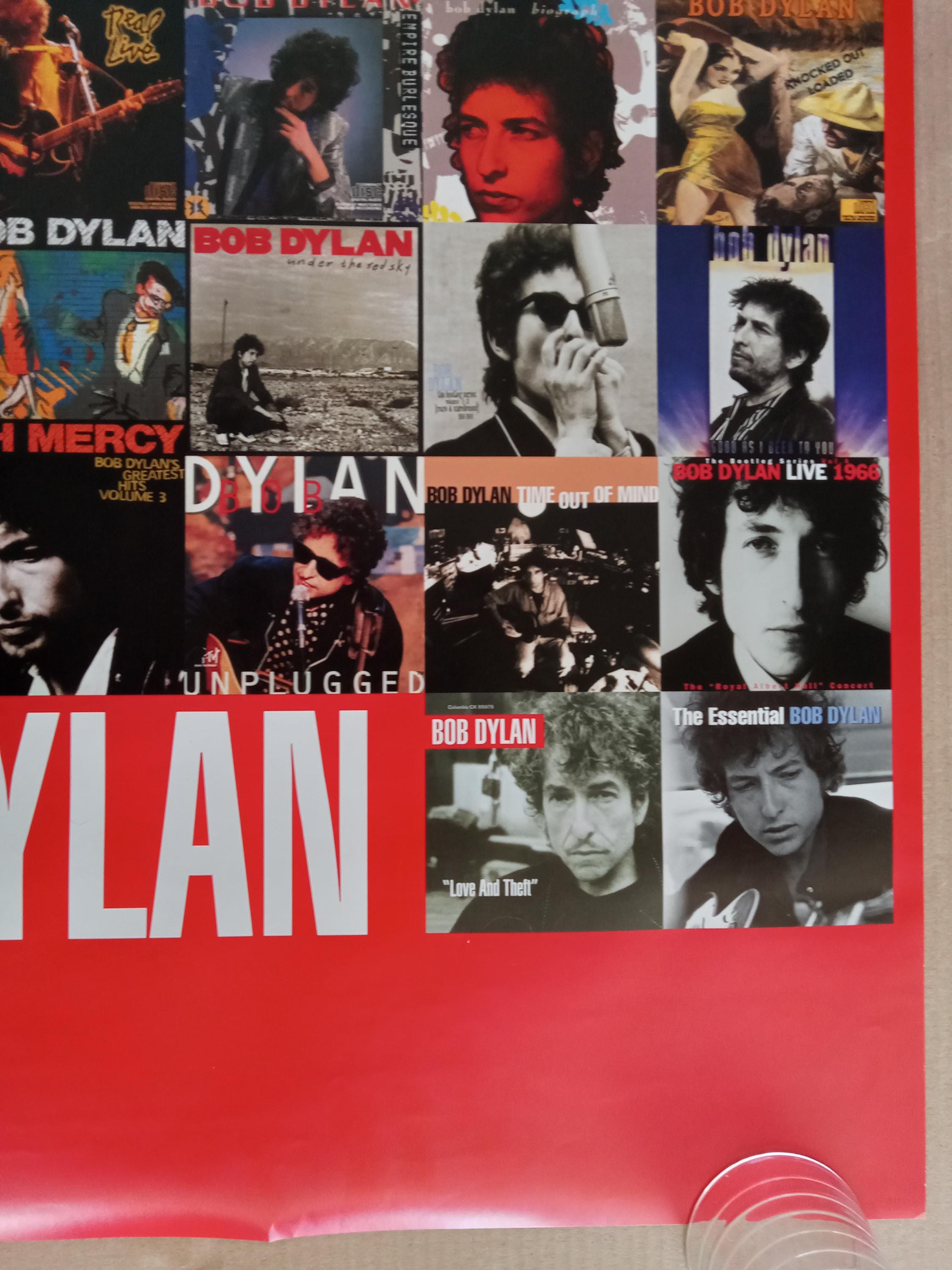 Bob Dylan Love and Left Vintage Poster Double Sided Album Collage Music ...