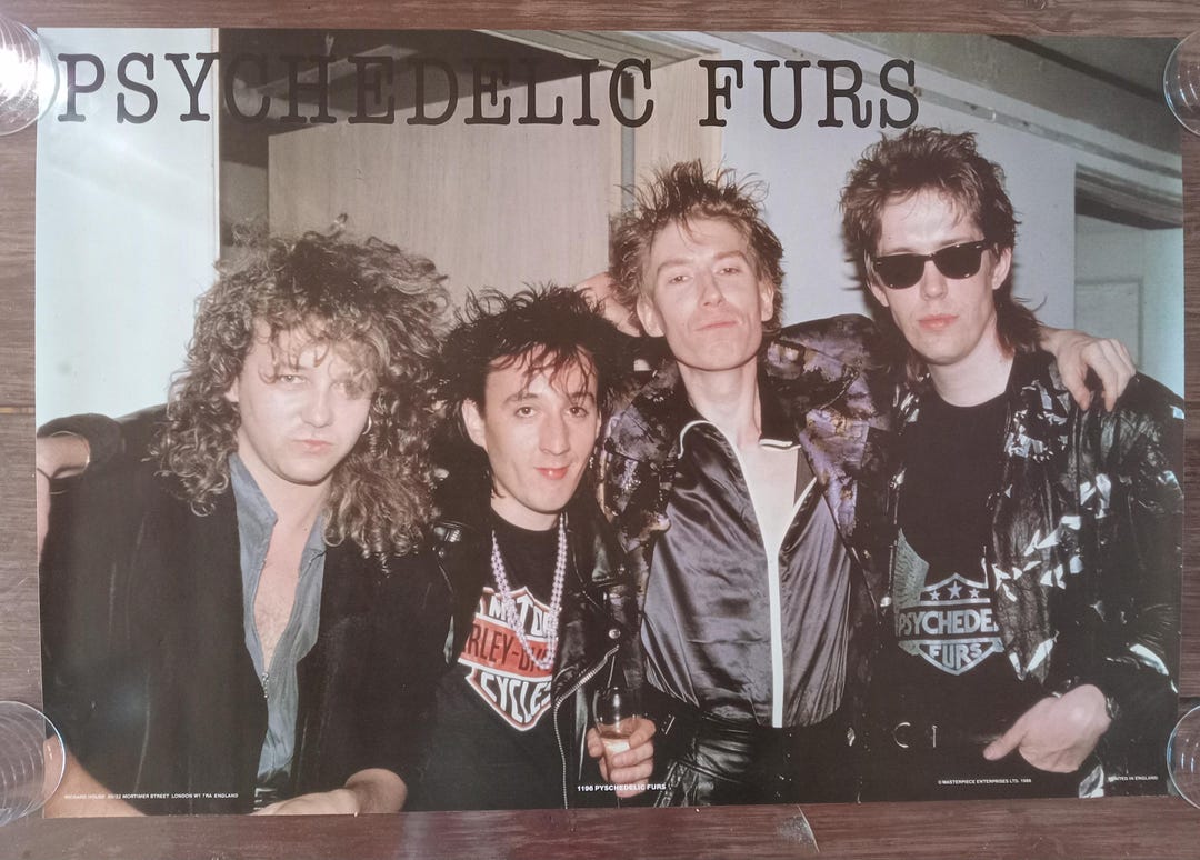 Vintage Original Psychedelic Furs 1986 Band Poster Iconic Music ...