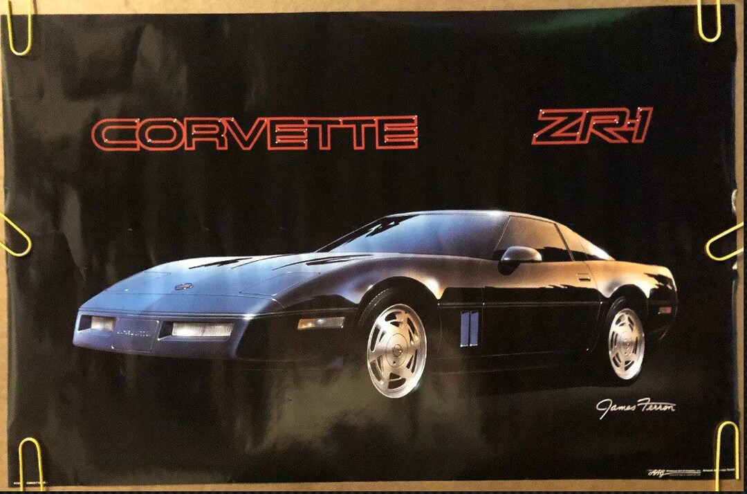 Corvette ZR-1 Poster 1980s Sports Car James Ferron Head Shop - Etsy
