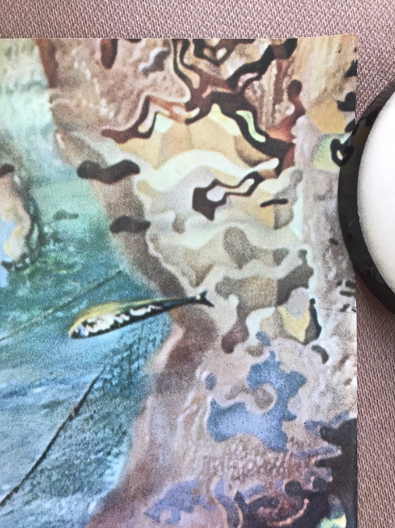 Vintage Original 1970s Salvador Dali the Painter Poster Fish - Etsy