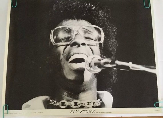 Sly Stone Original Vintage Poster Music Memorabilia Sly and | Etsy