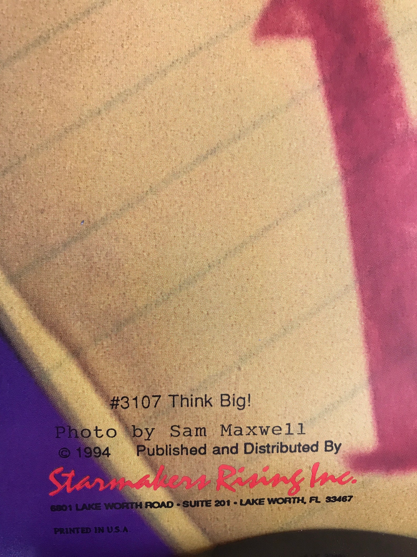 Vintage Original 1990s Think Big Poster Pencil School 1994 - Etsy