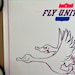 Vintage Original 1970s Fly United Poster Airplane Birds Love Together ...