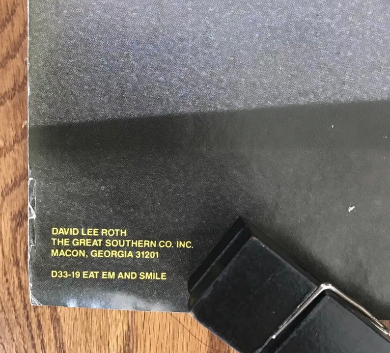 Vintage Original 1980s David Lee Roth Poster Van Halen Neil - Etsy