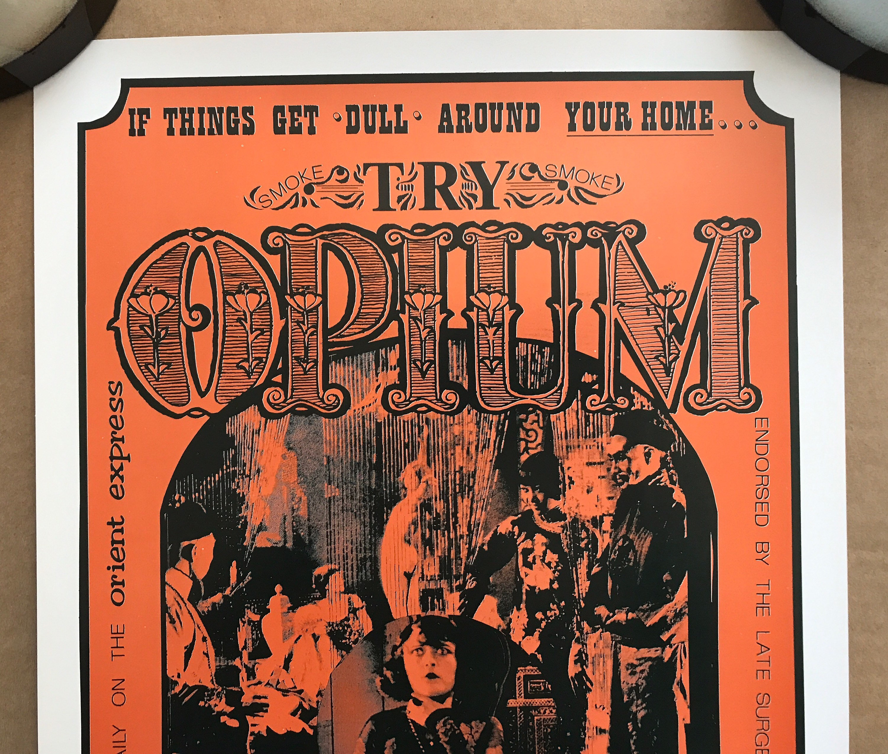 Original Vintage 1960s Try Opium Poster Pinup Drugs Weed - Etsy UK