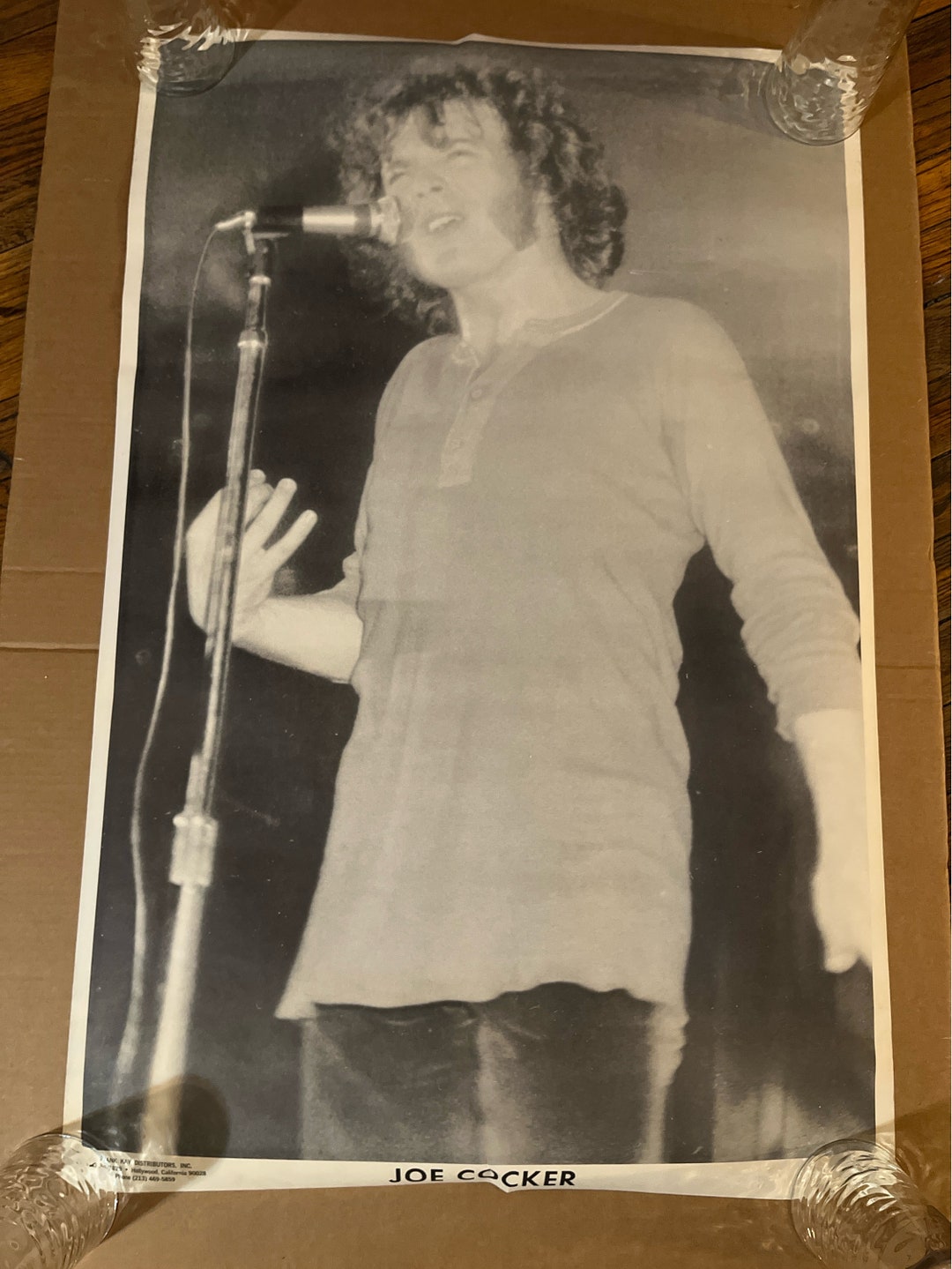 Joe Cocker 1970 Vintage Poster Music Memorabilia Frank Kay - Etsy